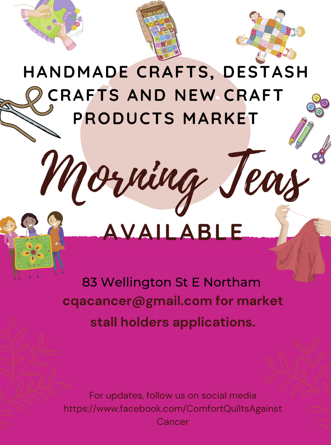 Craft Destash Market – Comfort Quilts Against Cancer