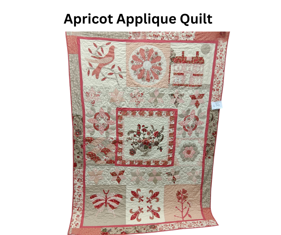 Apricot Applique Quilt – Comfort Quilts Against Cancer